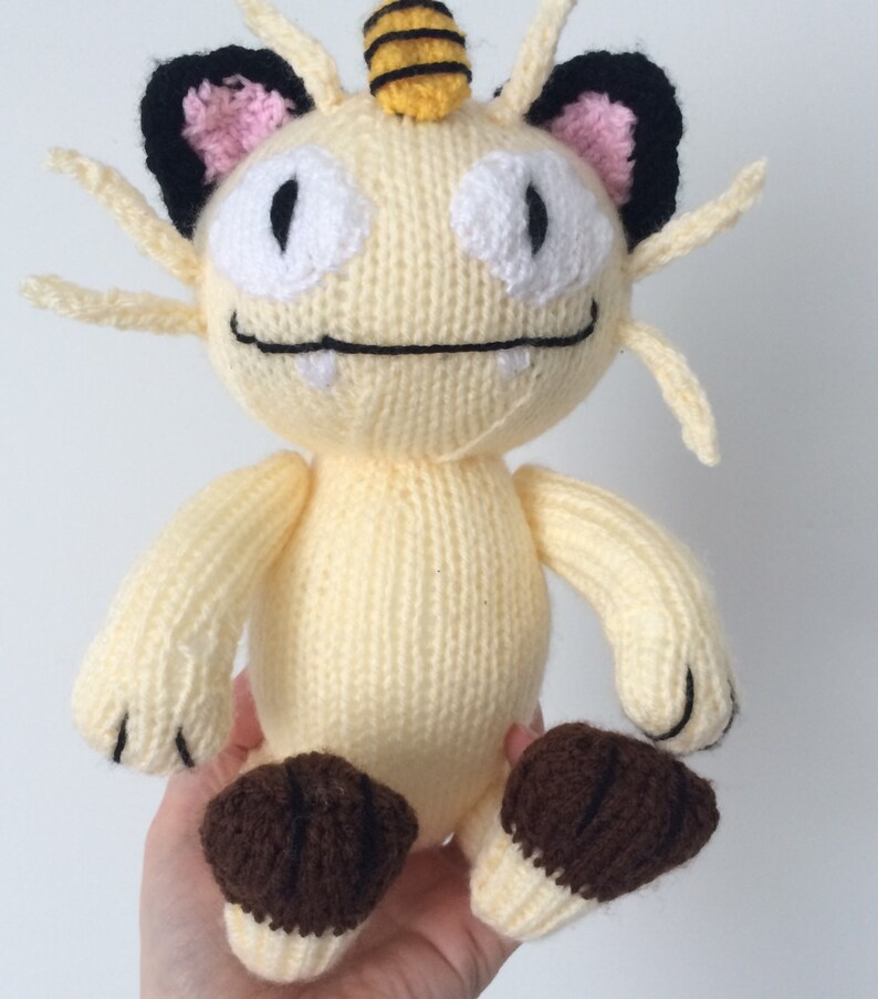 Meowth Pokemon Knitting Pattern Pokemon Plushie Cat Knit - Etsy Australia