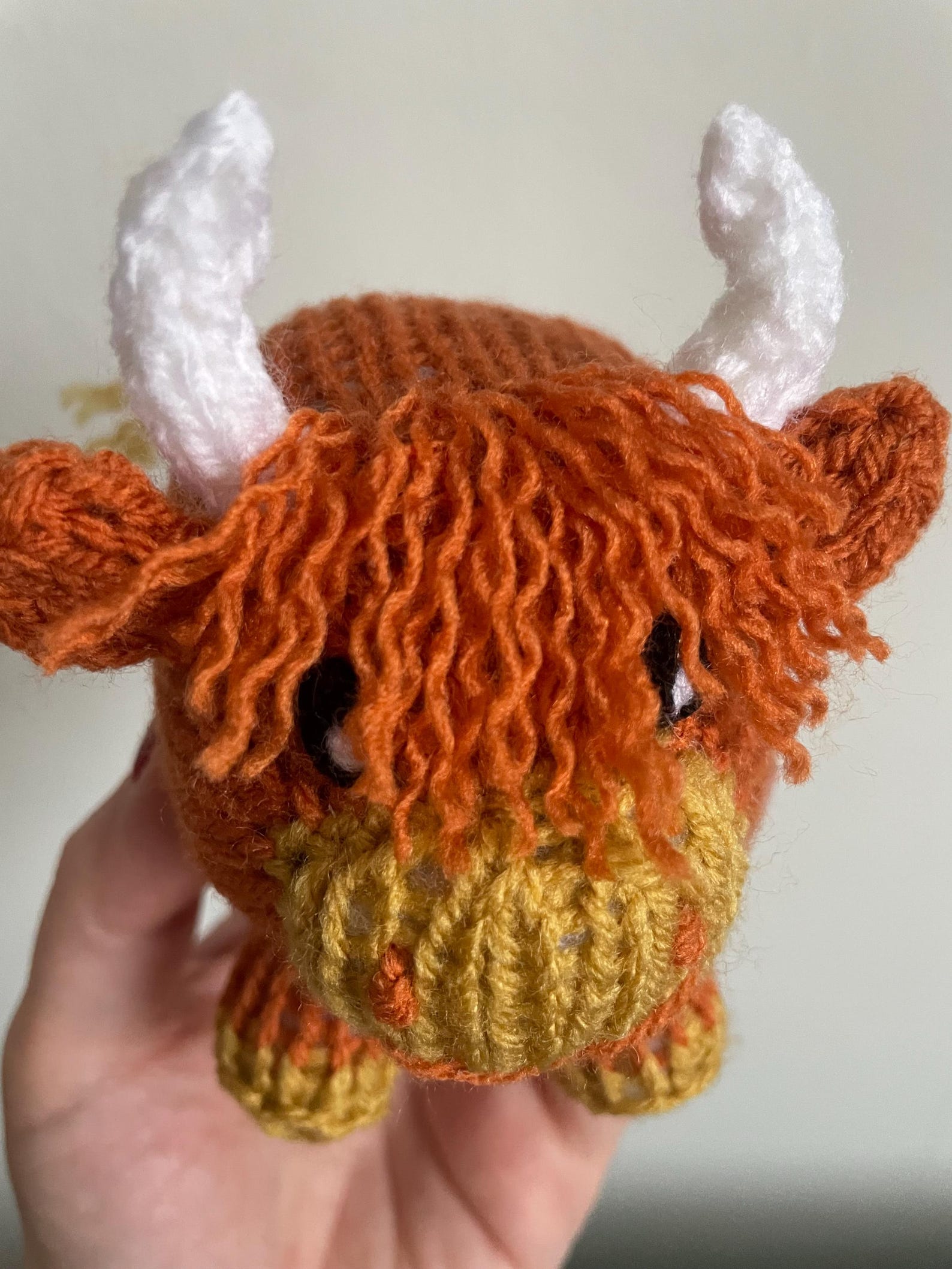 Highland Cow Knitting Pattern, Mini Farm Animal Toy PDF Download, Easy ...