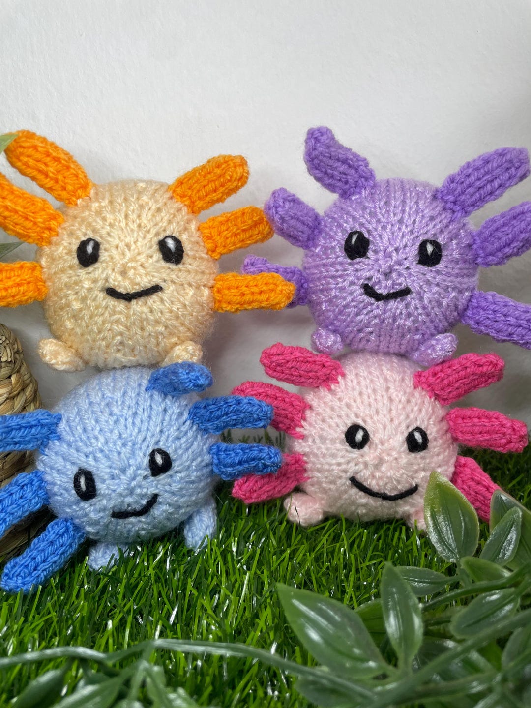 Baby Axolotl Knitting Pattern, Mini Lizard Cute Knit Toy, PDF Download ...