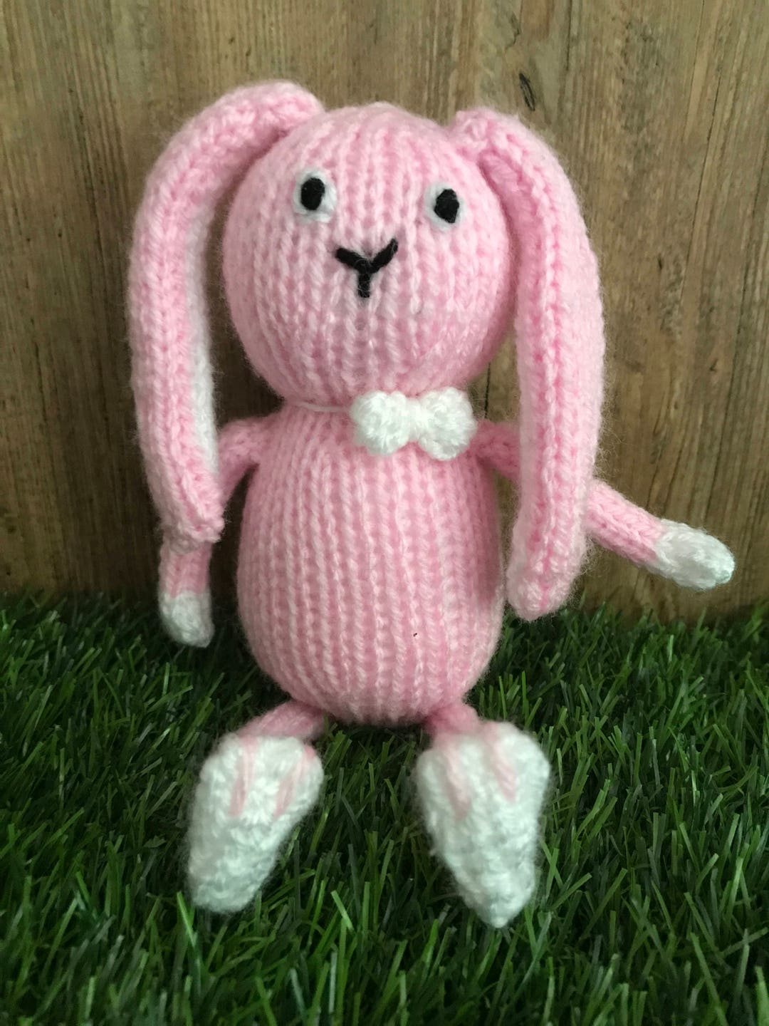 Rabbit Knitting Pattern Toy Pdf Knitting Patterns Bunny Plushie Pattern ...