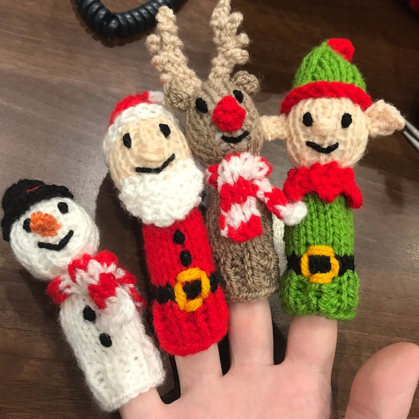 Christmas Finger Puppet - Etsy