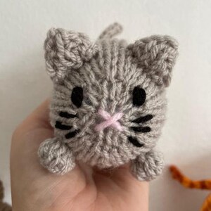 Loaf Cat Knitting Pattern, Mini Kitty Toy PDF Download, Easy Fun ...