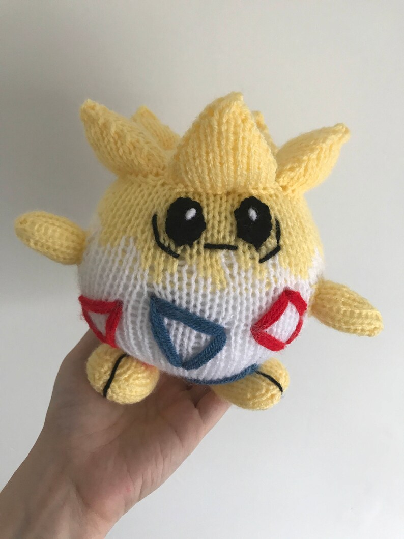 Togepi Knitting Pattern Pokemon Pattern Knit Knitted Plushie - Etsy UK