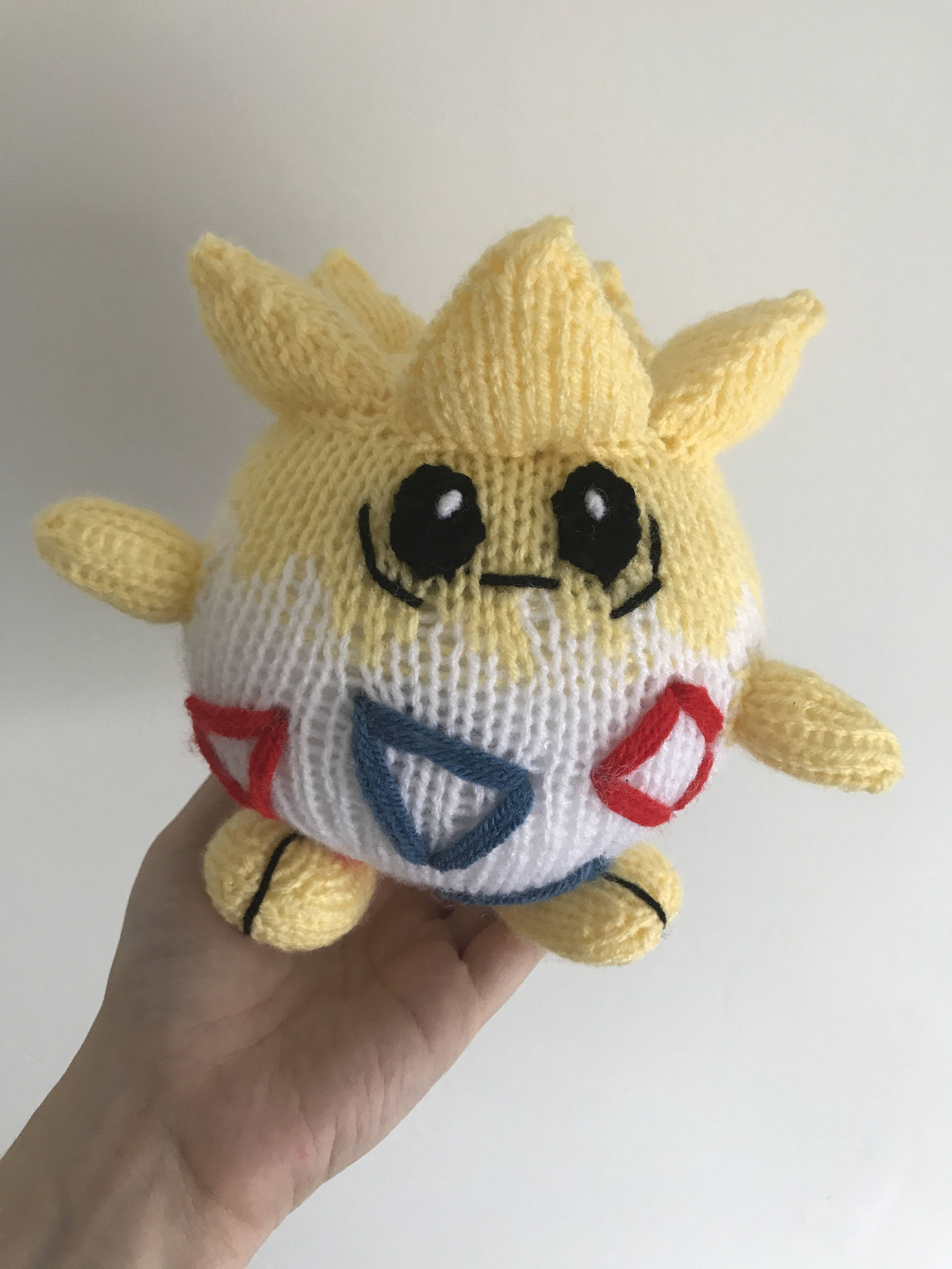 Togepi Knitting Pattern Pokemon Pattern Knit Knitted Plushie | Etsy UK