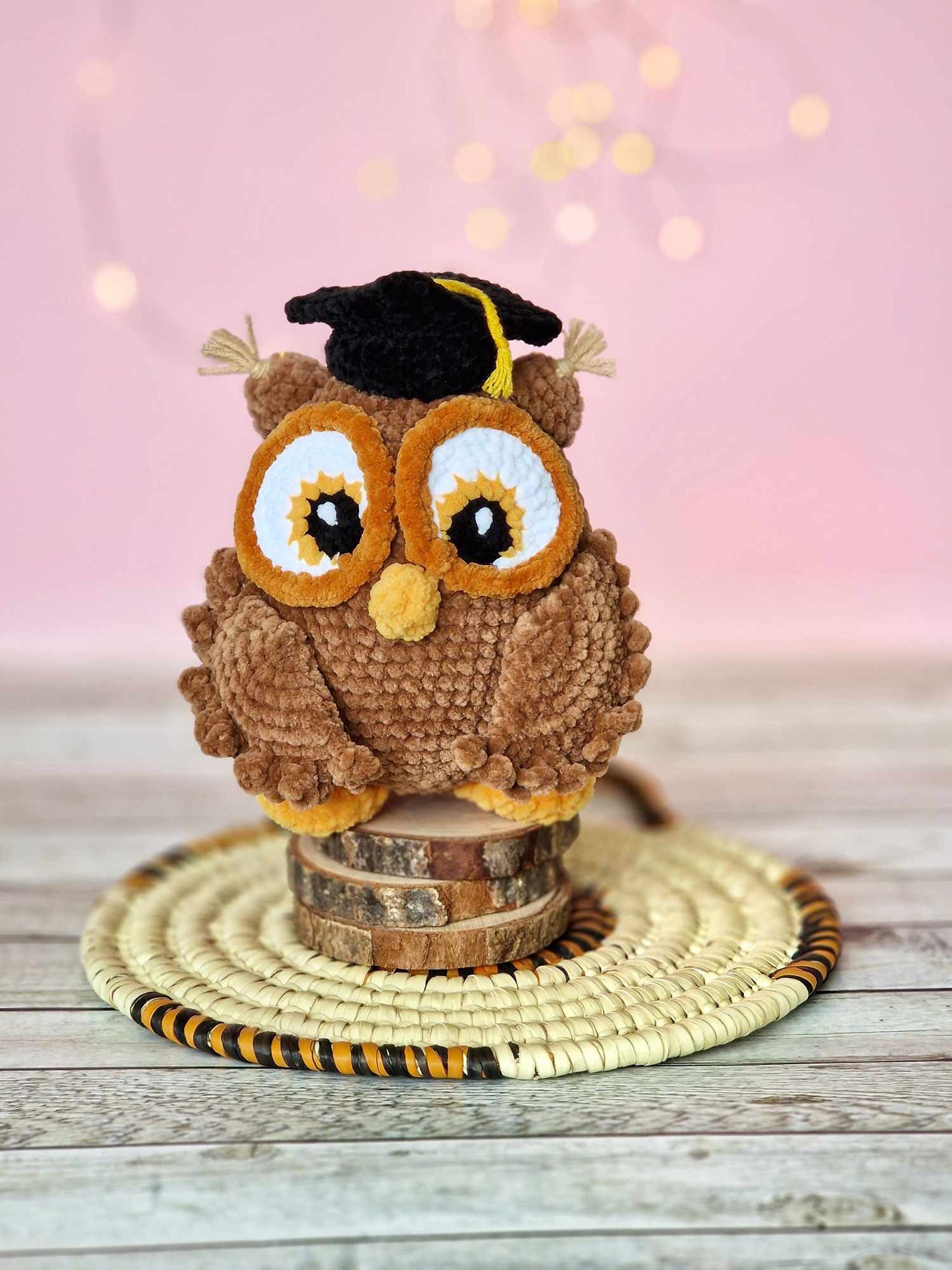 Crochet Graduation Plush Owl Amigurumi Pattern - Teacher Appreciation ...
