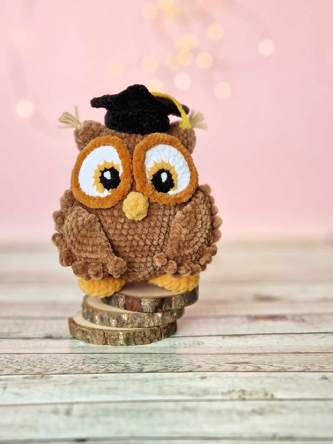 Crochet Graduation Plush Owl Amigurumi Pattern - Teacher Appreciation ...
