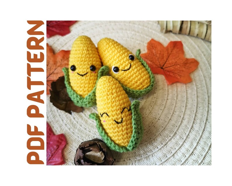 Crochet Corn Pattern Corn Amigurumi Pattern Easy and Quick - Etsy