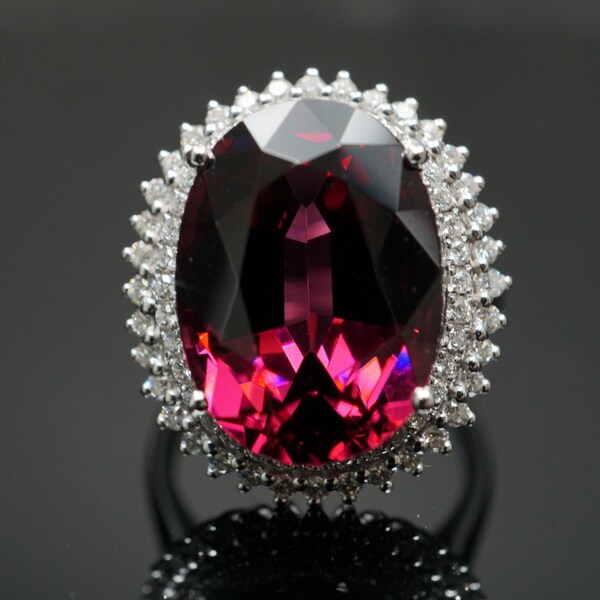 Rhodolite Ring - Etsy