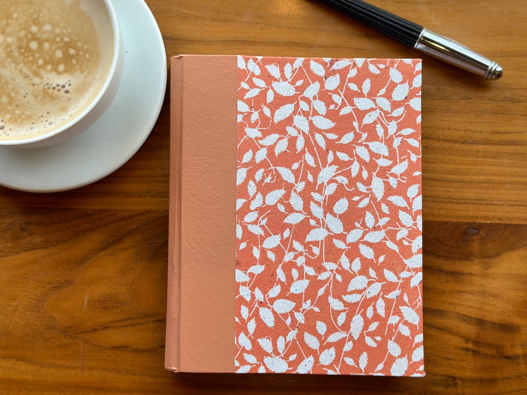 Terra Cotta Cherry Handmade Paper Journal Hand-bound Hardcover Notebook ...