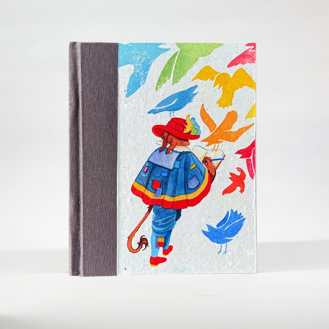 Wandering Poet - Artist Series Handmade Paper Journal | Hand-bound ...