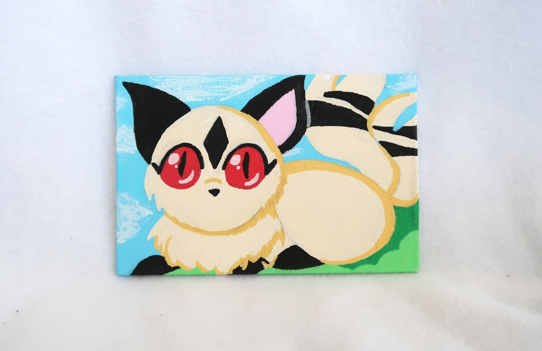 Kilala Anime Cat Demon Acrylic Painting Hand Painted Cartoon Character ...