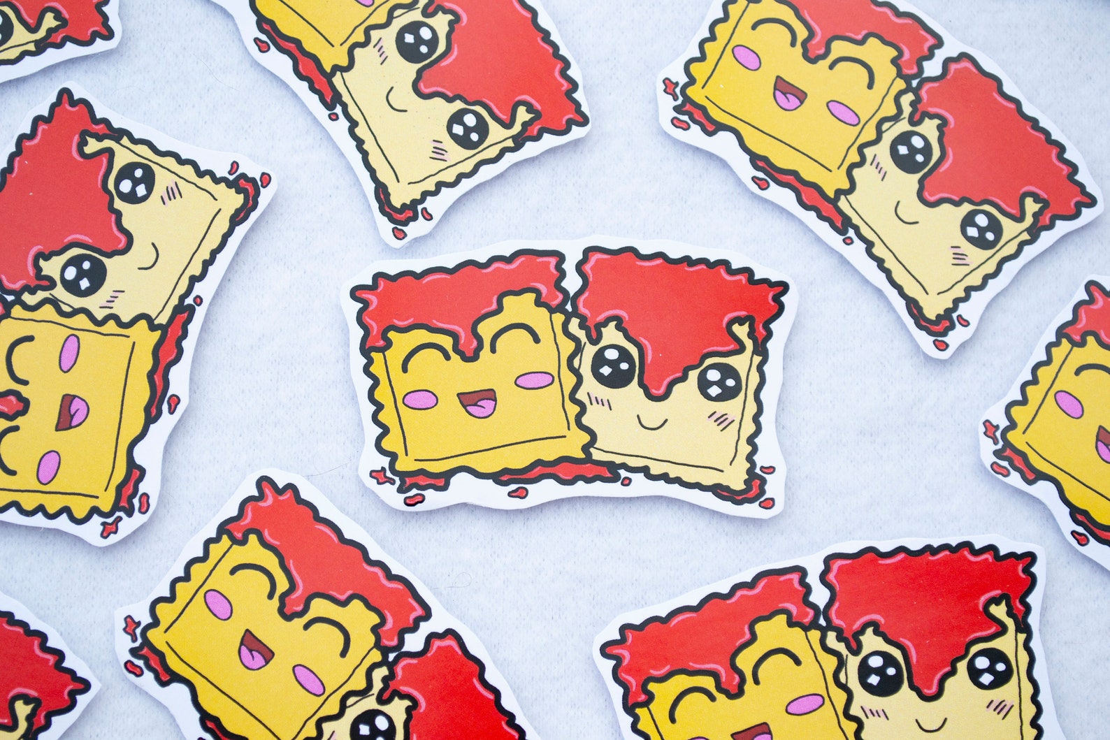 Ravioli Food Sticker Kawaii Cute Foods Culinary Stationary - Etsy