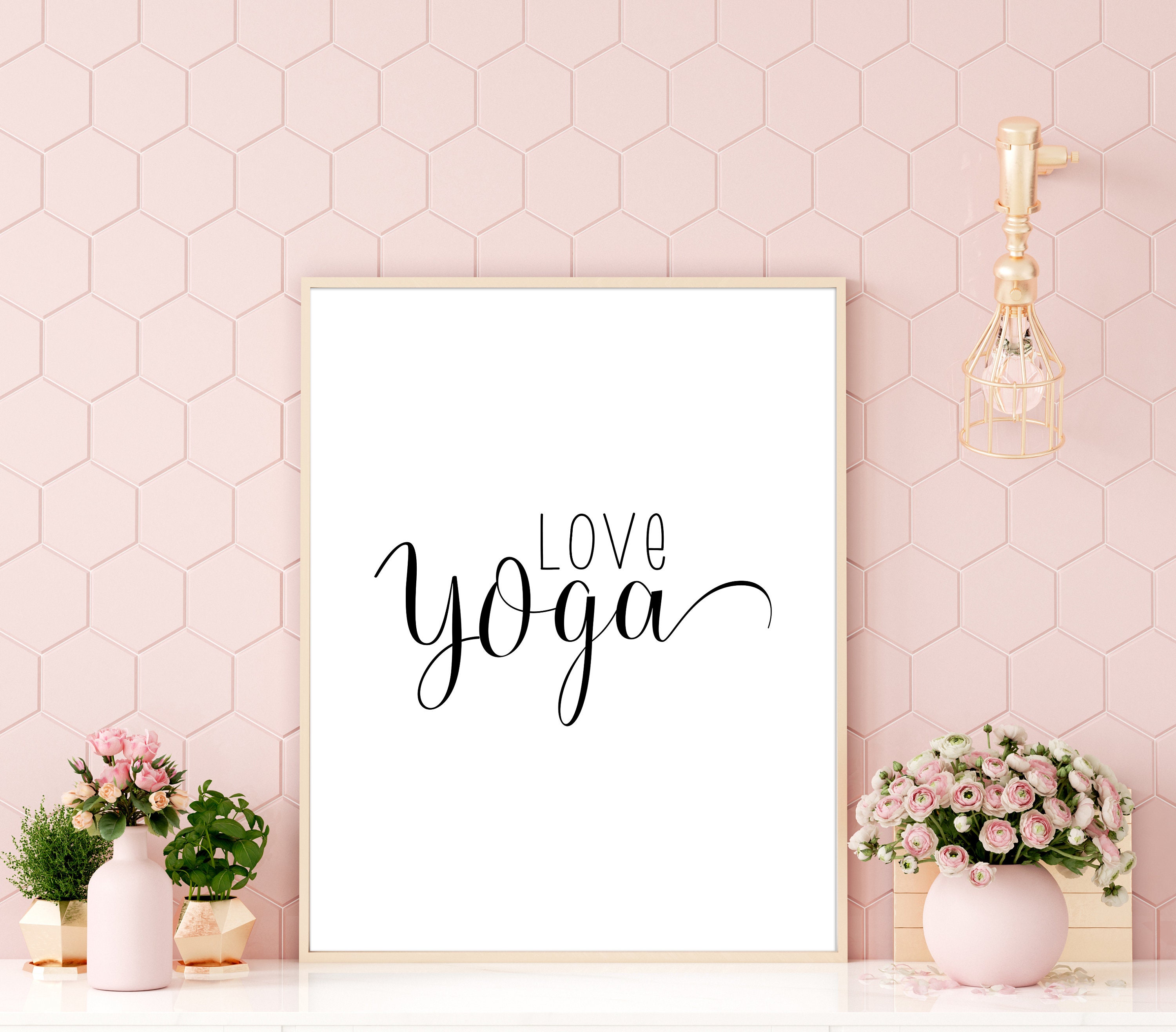 Home Décor Inhale exhale print,Yoga print,Yoga Printable Wall Art ...