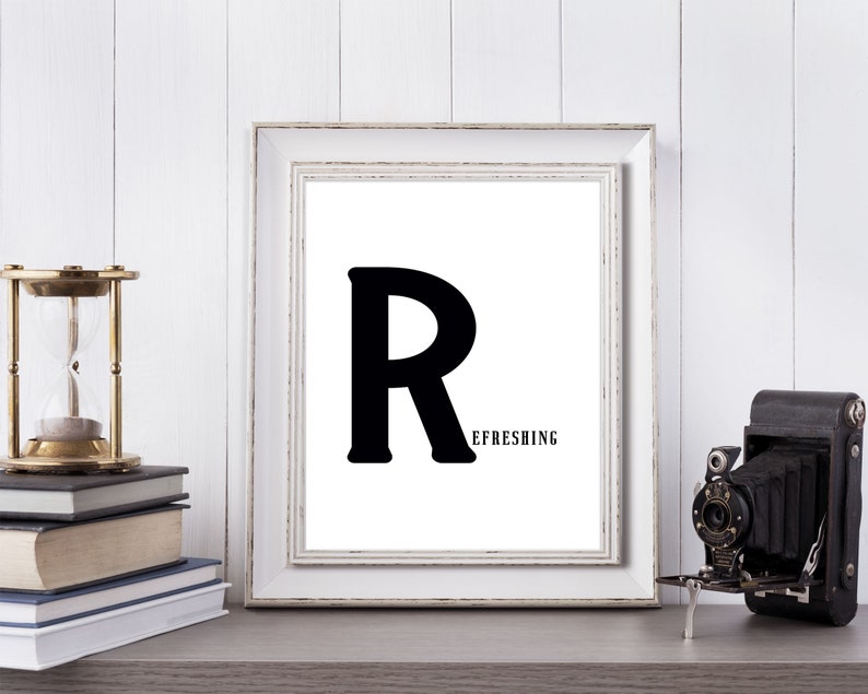 Alphabet Letter R Printable Art Letter R Poster Letter Wall | Etsy