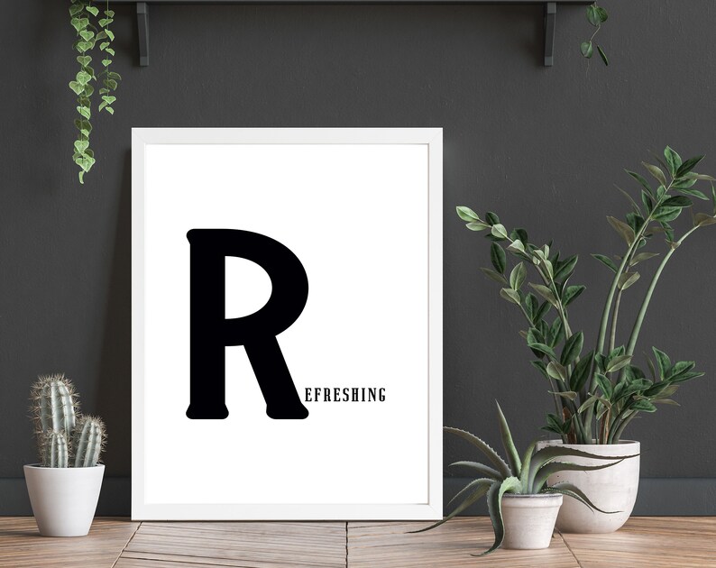 Alphabet Letter R Printable Art Letter R Poster Letter Wall | Etsy