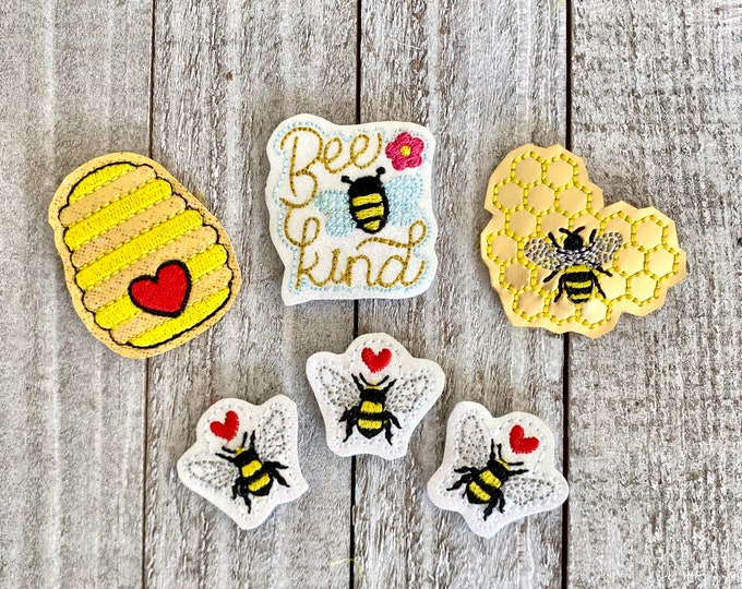 Spring Bee Feltie Collection Inspired Felties Embroidered Appliques ...