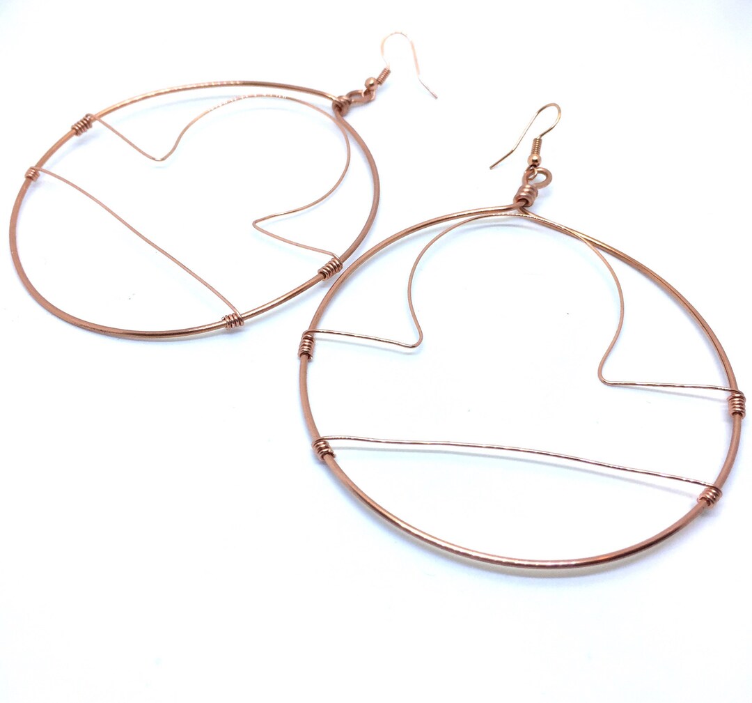 Libra Earrings , Hoop Earrings , Libra Hoops , Copper Hoops , Zodiac Earrings, Zodiac Jewelry ...
