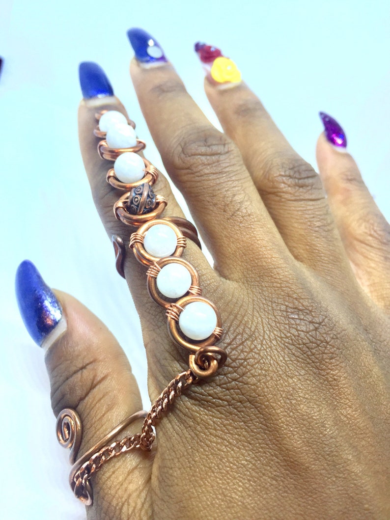 Moonstone Crystal Ring Moonstone Jewelry Gemstones | Etsy