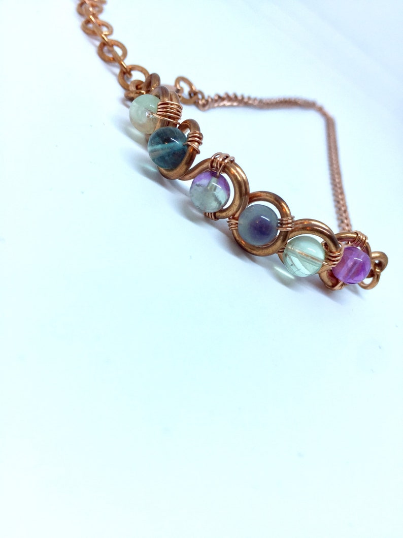 Copper Crystal Anklet Copper Anklets Ankle Jewelry - Etsy