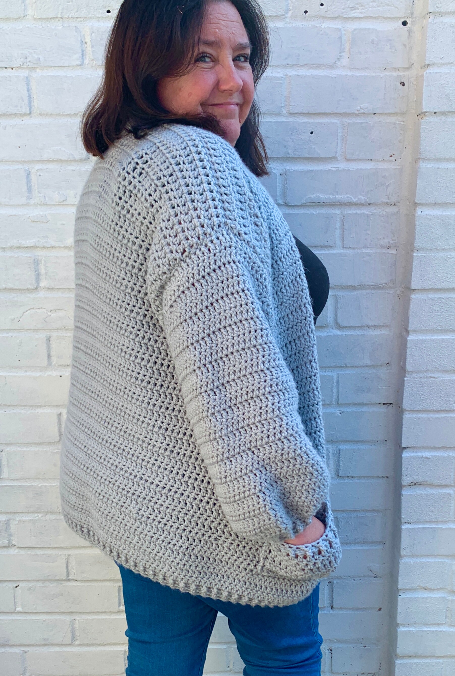 Easy Beginners Crochet Cardigan Pattern - Instant PDF Download - Etsy