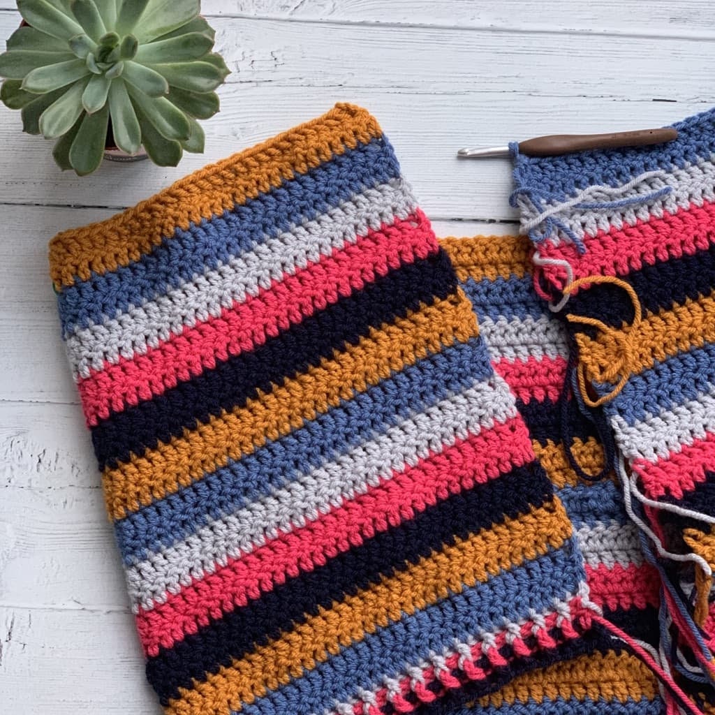 Striped Crochet Cardigan Pattern Easy Quick Make Instant - Etsy