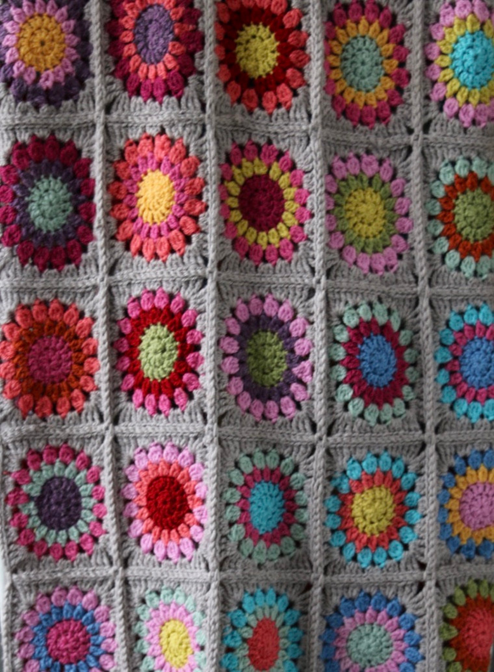 Starburst/ Sunburst Rainbow Granny Square Crochet Pattern - PDF Instant ...
