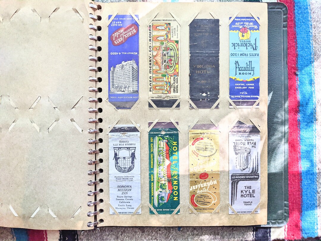 Matchbook Collection Gorgeous Antique Matchbooks Saved in A - Etsy