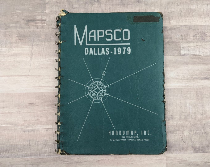 Mapsco Dallas - Handymap Inc - 1979 - Vintage Maps - Old Maps - Dallas ...