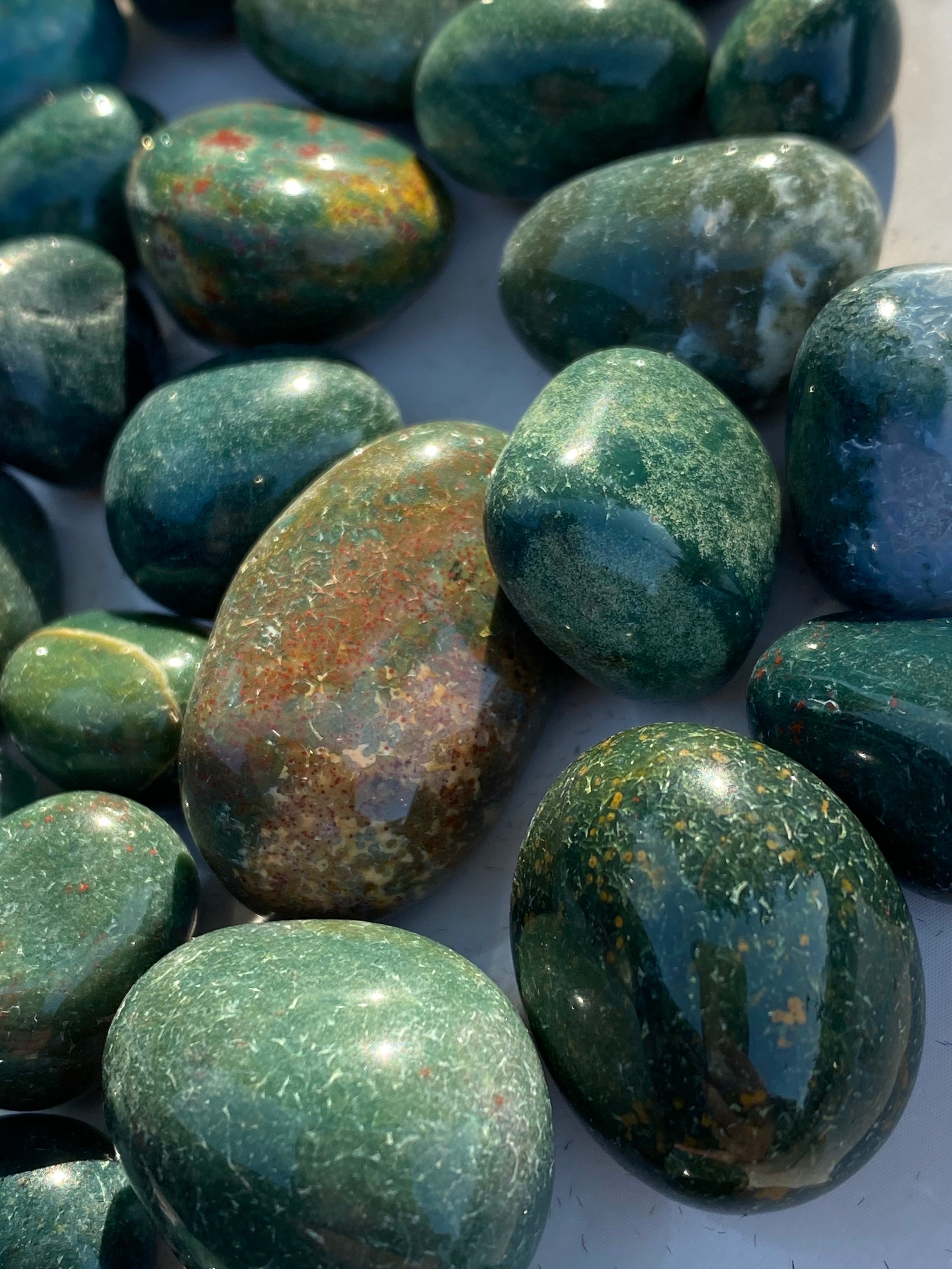 Bloodstone Jasper Stone of Personal Power Tumbled Crystal | Etsy