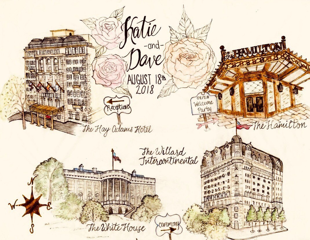 Custom Wedding Map/love Story Map - Etsy