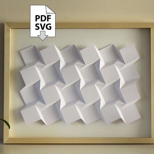 XL Ridges Papercraft 3D Paper Poster DIY Template - Etsy Hong Kong