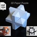 Papercraft Knot "cross" 3D Interlocking Burr Puzzle Interactive Object ...