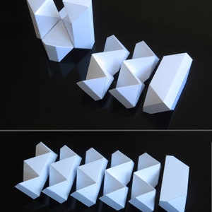 Papercraft Knot "cross" 3D Interlocking Burr Puzzle Interactive Object ...