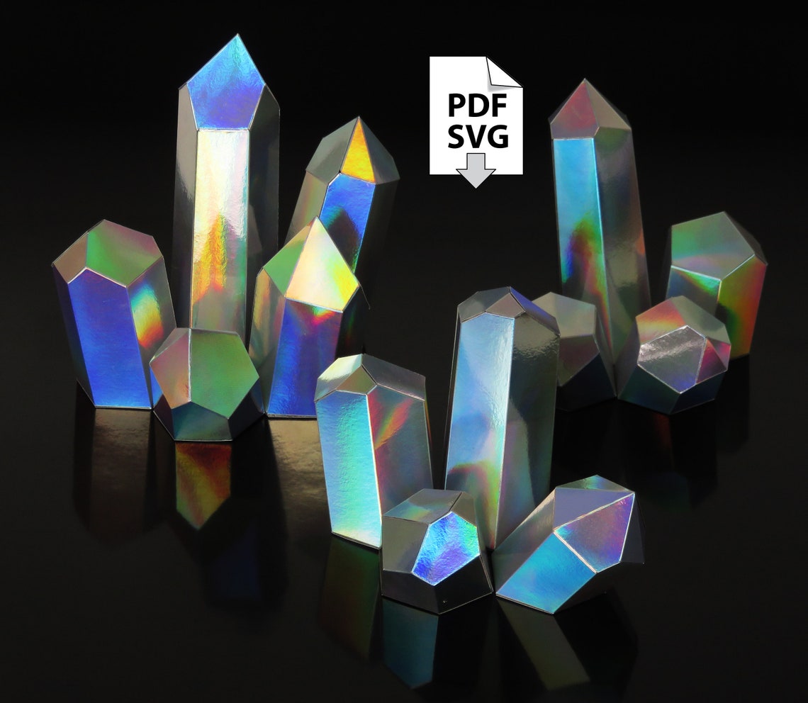 Crystal Papercraft Easy DIY Folding Baseplate Pdf Download - Etsy