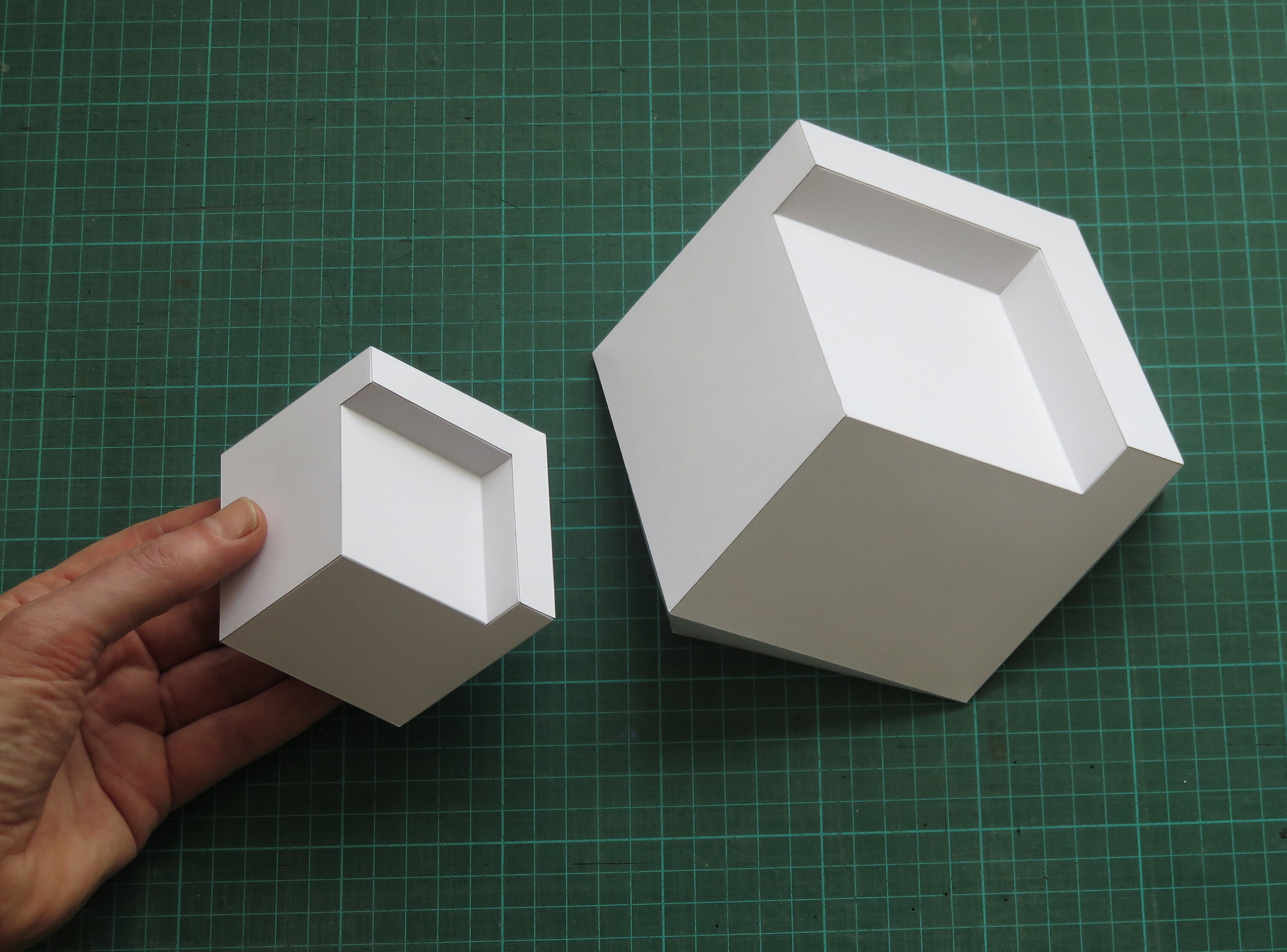 Papercraft Easy DIY Wall Tile Hexagon Escher Stairs Mosaic Geometric ...