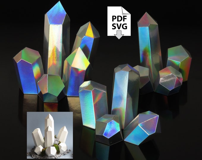 Crystal Papercraft Easy DIY Folding Baseplate Pdf Download Frozen Kids ...