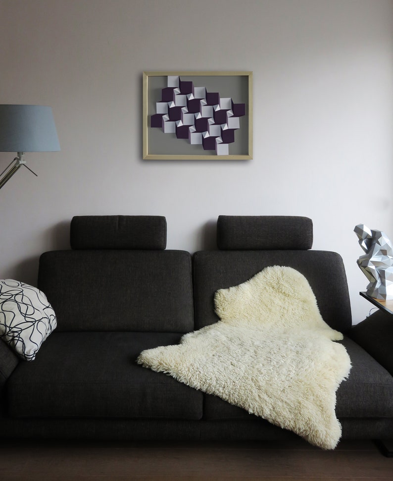 Papercraft Wall Decoration Easy DIY Geometric Pattern Relief - Etsy