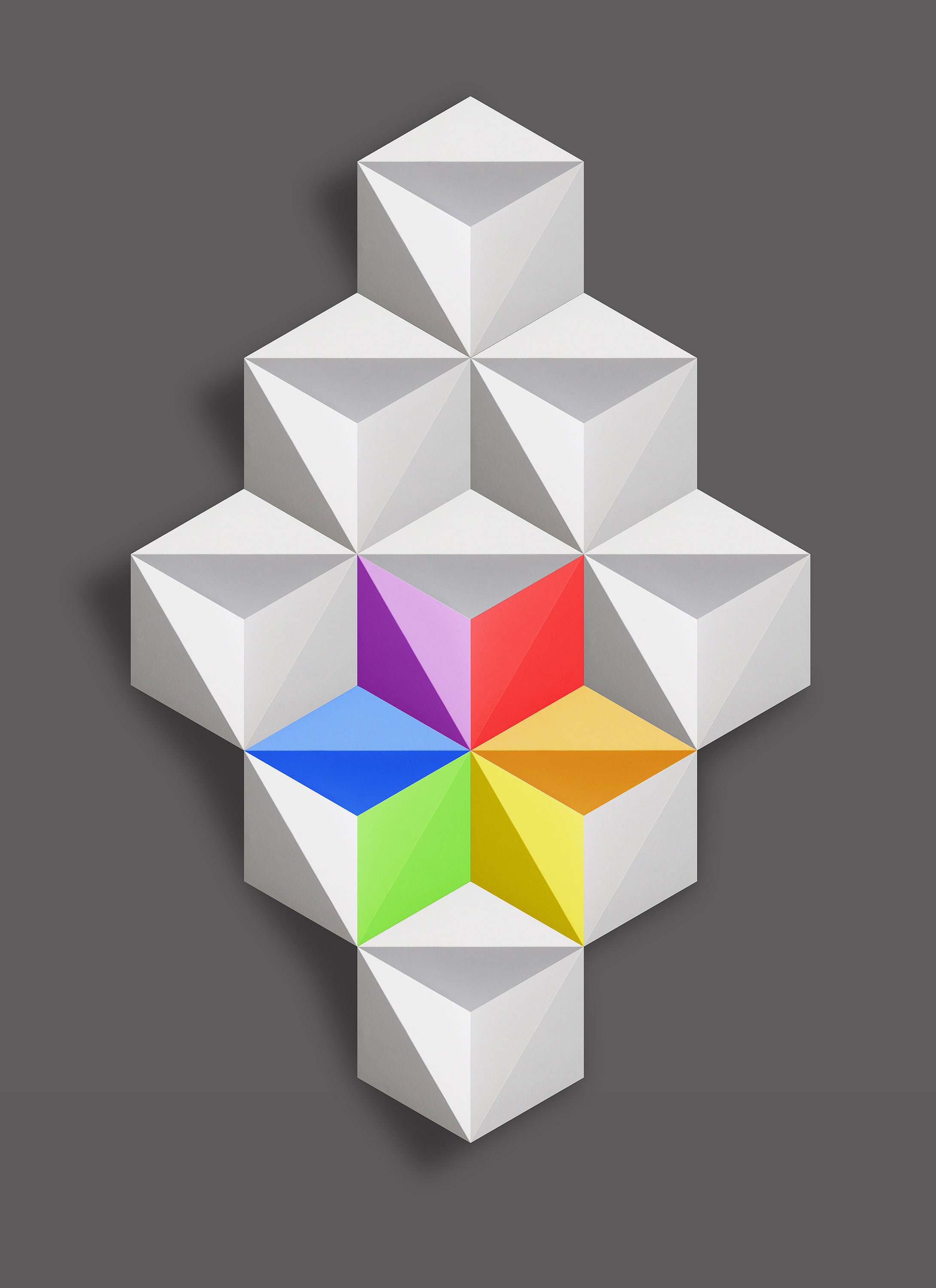 Papercraft Wall Decor Easy DIY Tile Hexagon Escher Mosaic - Etsy Hong Kong
