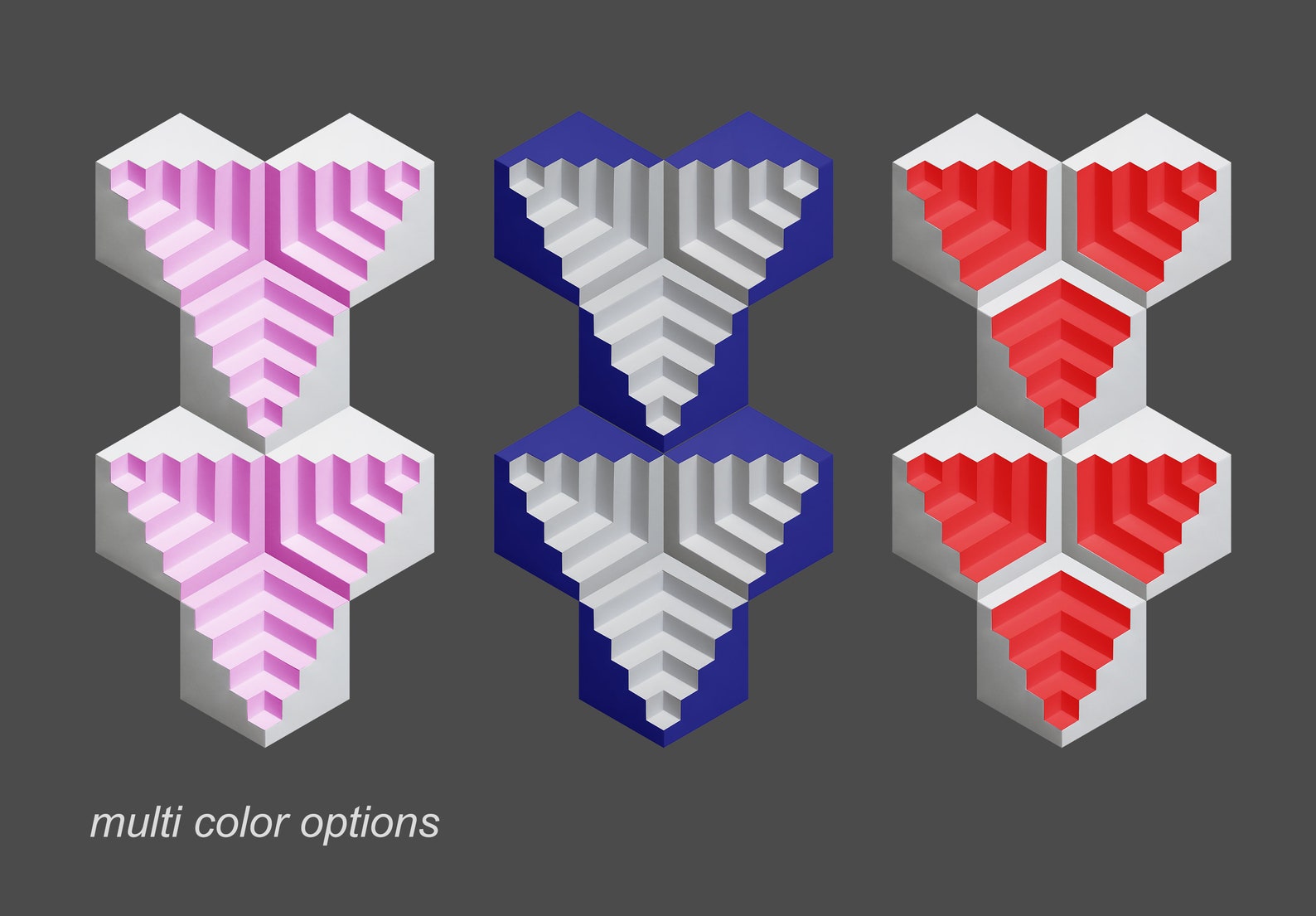 Papercraft Easy DIY Wall Tile Hexagon Escher Stairs Mosaic Geometric ...
