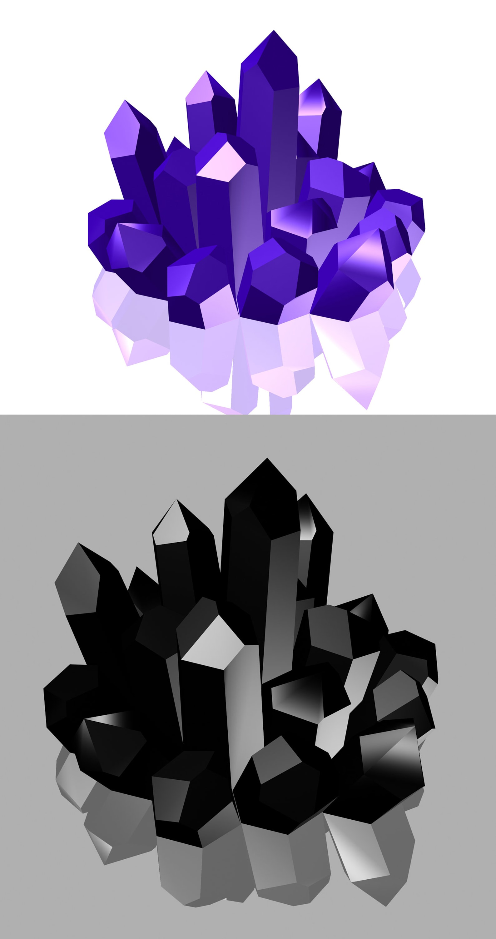 Crystal Papercraft Easy DIY Folding Baseplate Pdf Download - Etsy