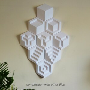 Wall Tile DIY Papercraft Template Easy Decoration Mosaic Geometric ...