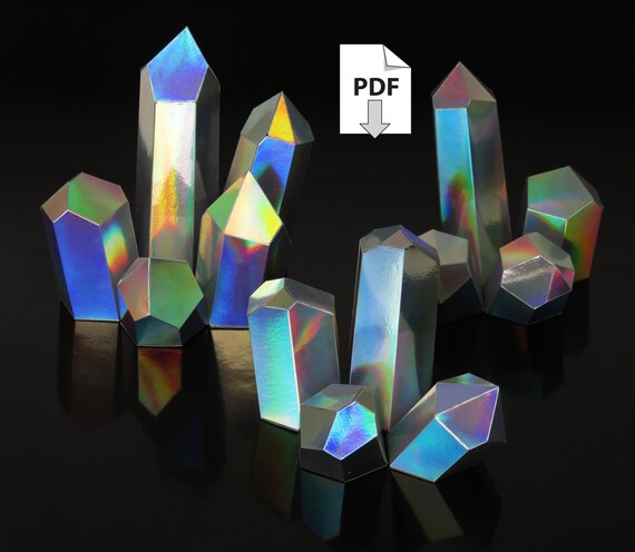 Crystal Papercraft Easy DIY Folding Baseplate Pdf Download | Etsy Hong Kong