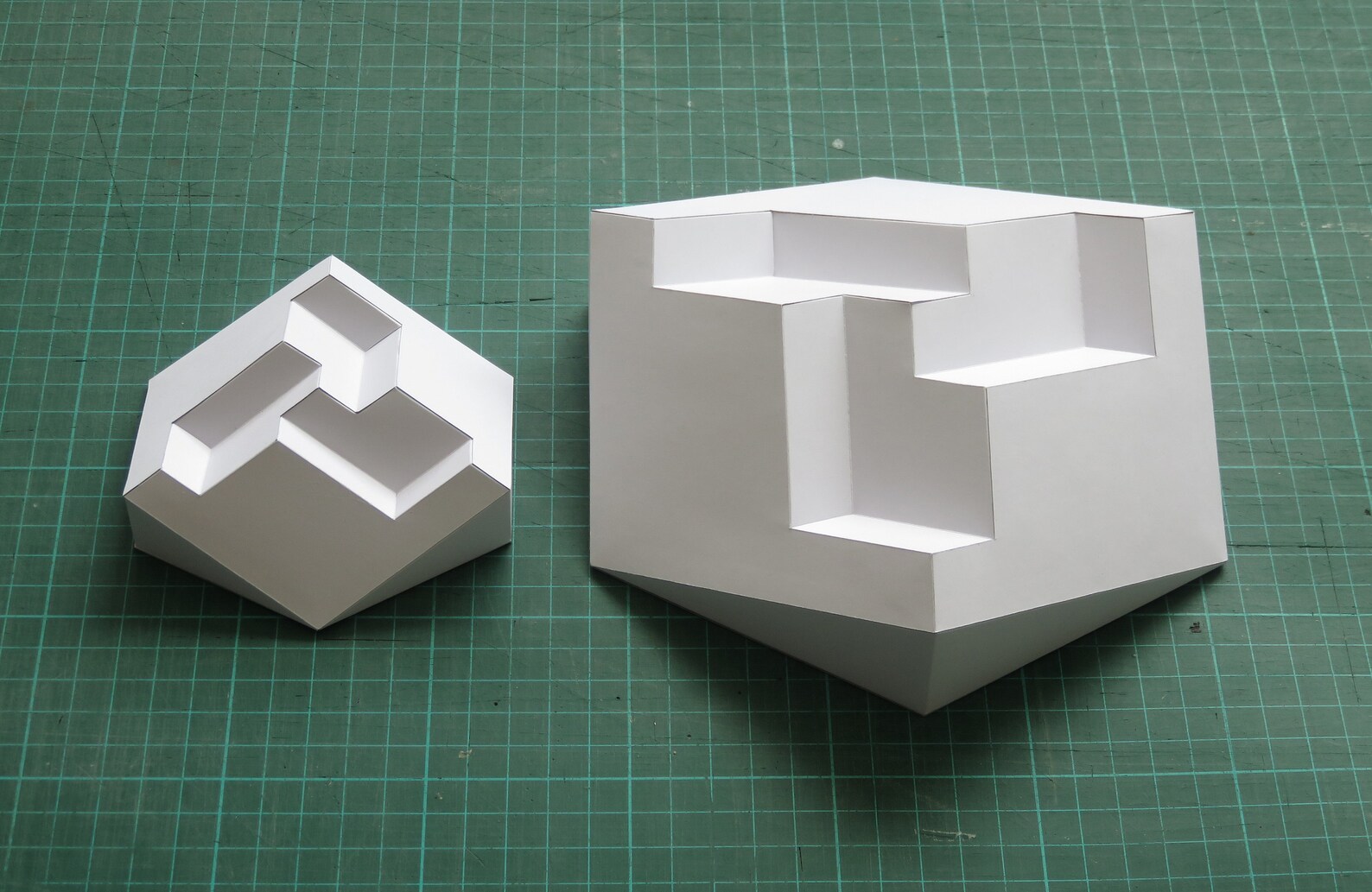 Papercraft Easy DIY Wall Tile Hexagon Escher Stairs Mosaic Geometric ...