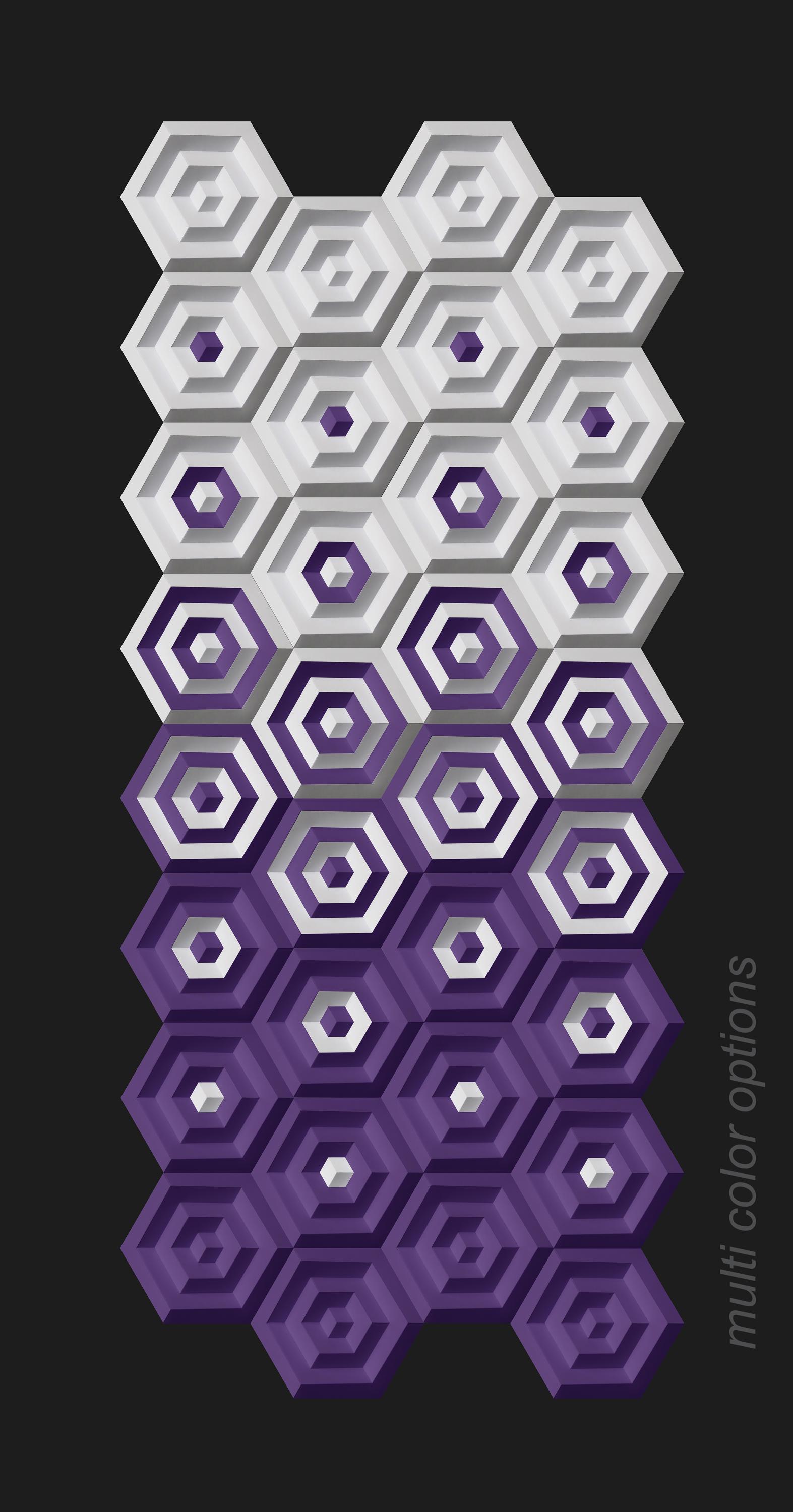 Papercraft Easy DIY Wall Tile Hexagon Escher Stairs Mosaic Geometric ...