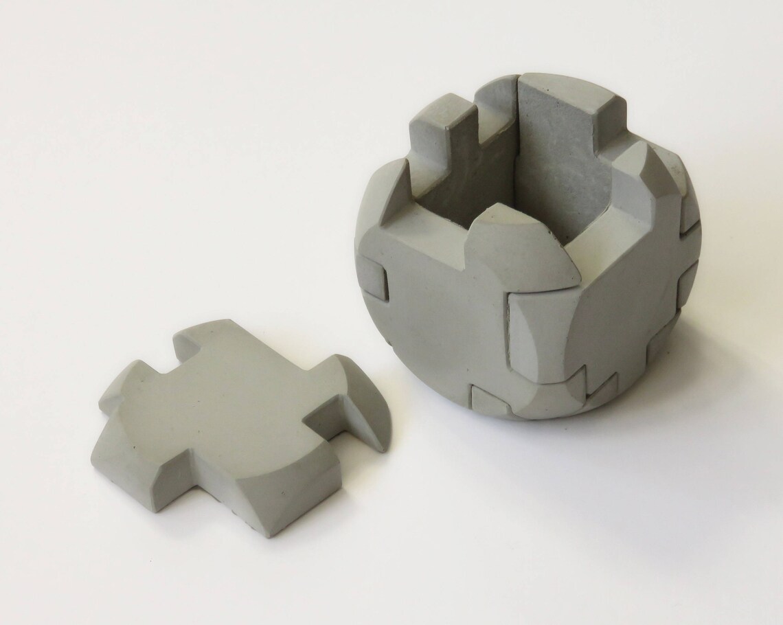 Concrete Puzzle dice Concrete Cement Cube Gray 3D Gift - Etsy