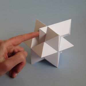Papercraft Knot "star" Interlocking Burr Puzzle Interactive Object ...