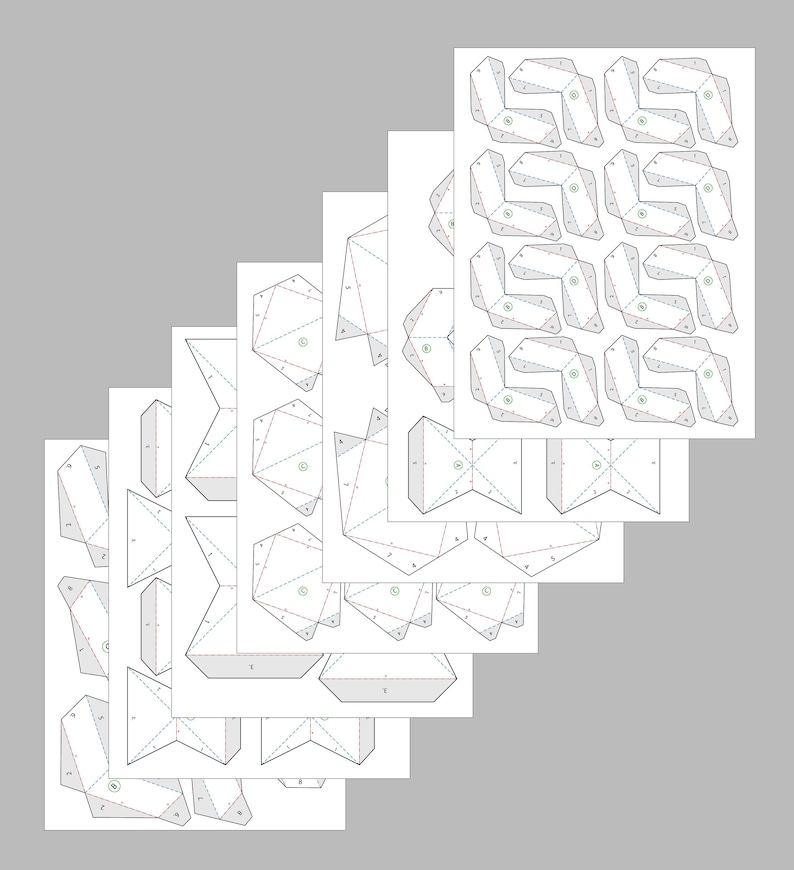 Papercraft Easy DIY Wall Decoration Mosaic Geometric Paper Art - Etsy