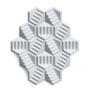 Papercraft Easy DIY Wall Tile Decoration Mosaic Geometric Tile Escher ...