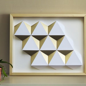Papercraft Easy DIY Expandable Wall Tile Hexagon Escher Mosaic ...