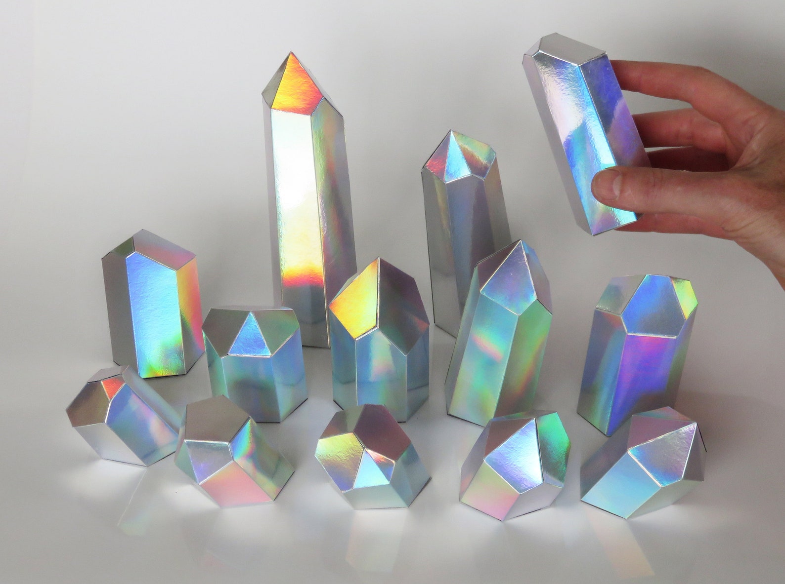 Crystal Papercraft Easy DIY Folding Baseplate Pdf Download - Etsy